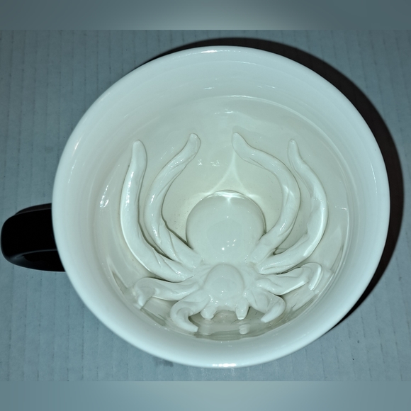 creature cups | Dining | Creature Cup Black Mug With Hidden Spider ...
